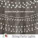 String Lights Clipart, Fairy Lights, Chalkboard Party Lights, Wedding ...