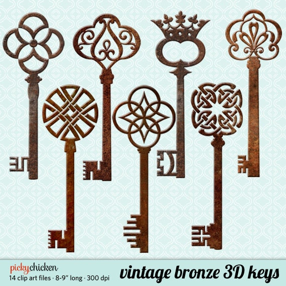 Skeleton Key Clipart