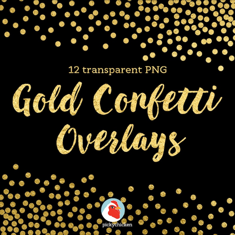 Gold Foil Clip Art - Etsy