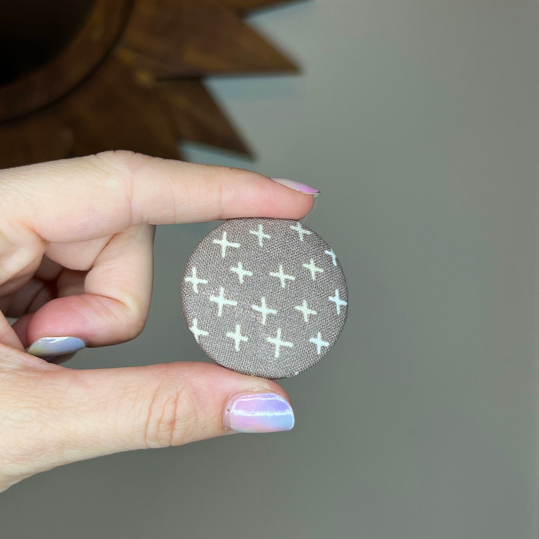 Criss Cross Badge Button - Etsy