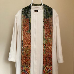 Clergy Stole for Creation Copper Forest Clergy Green Stole - Etsy