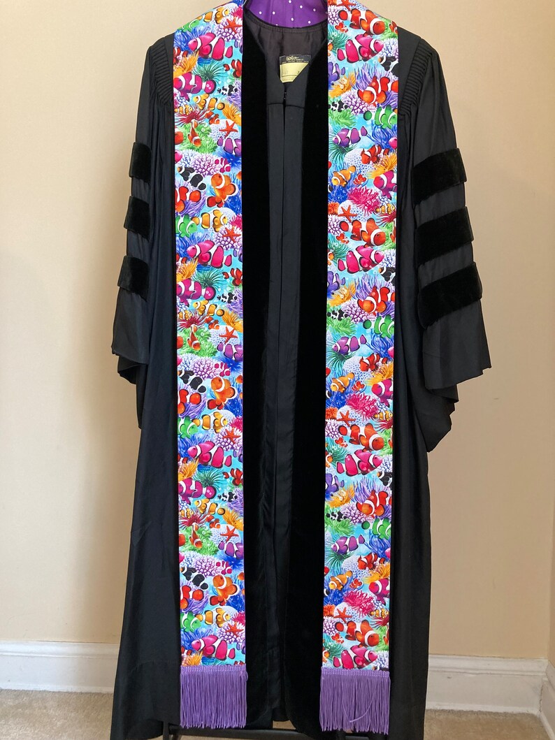Clergy Stole for Creation: Colorful Sea Life - Etsy