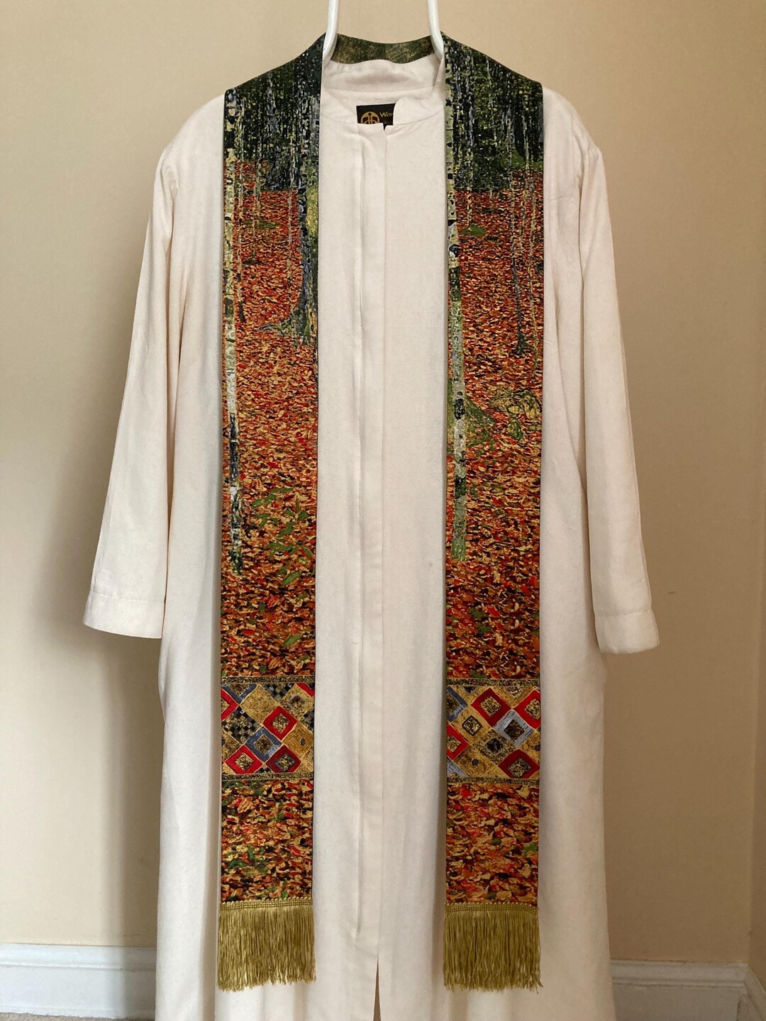 Clergy Stole for Creation -- Copper Forest; Clergy Green Stole - Etsy