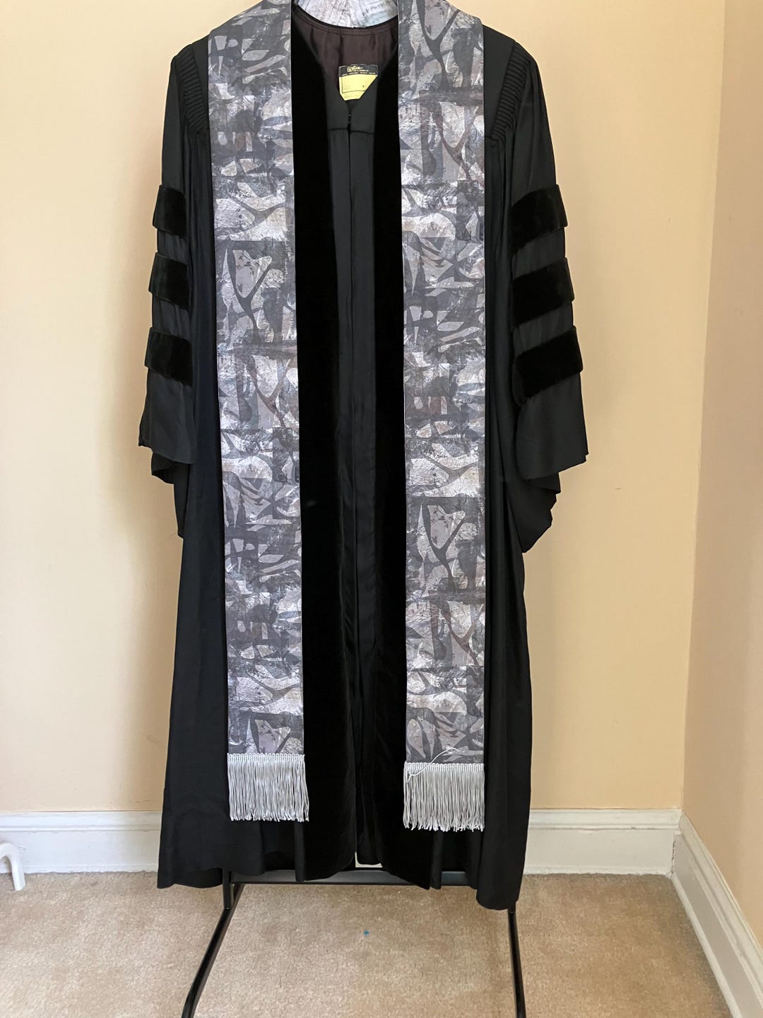 Clergy Gray Stole for Lament and Mourning - Etsy