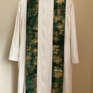 Clergy Stole for Creation Copper Forest Clergy Green Stole - Etsy