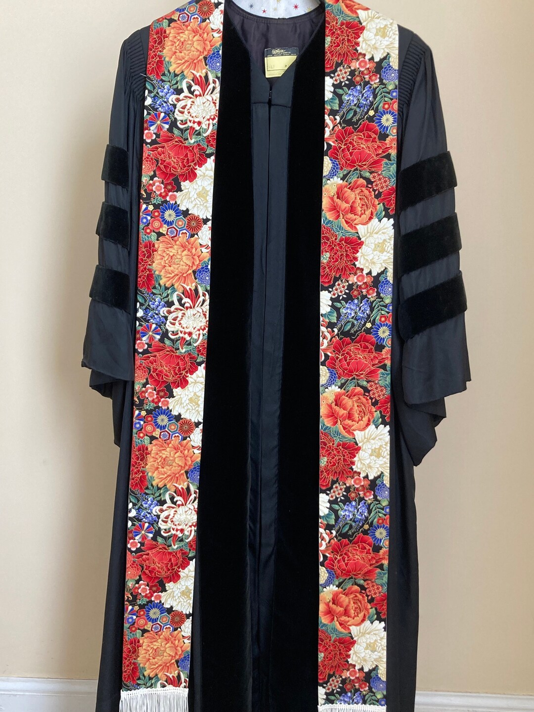 Clergy Stole for Creation: Asian Garden, Clergy White Stole - Etsy