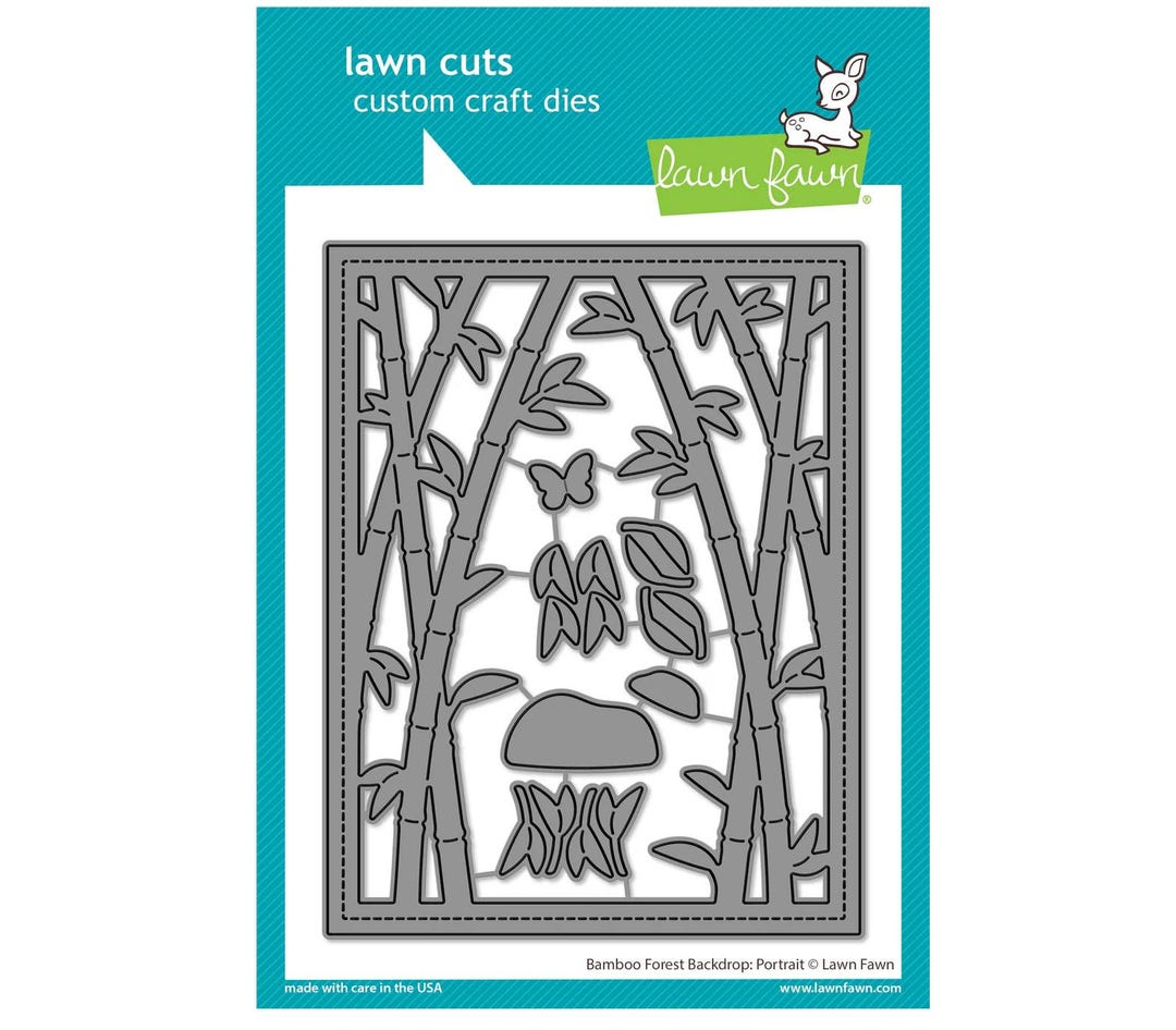 New! Lawn Fawn BAMBOO FOREST BACKDROP: Portrait Lawn Cuts Craft Cutting ...