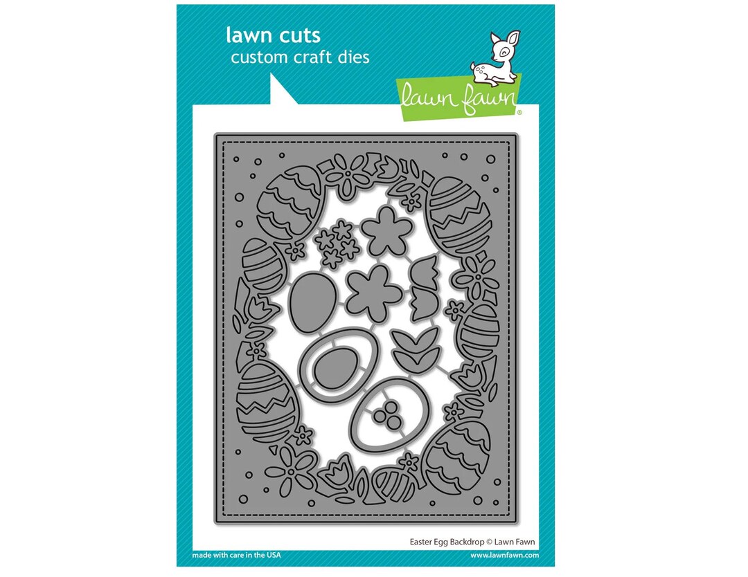 New! Lawn Fawn EASTER EGG BACKDROP Lawn Cuts Die Set LF3687 - Etsy