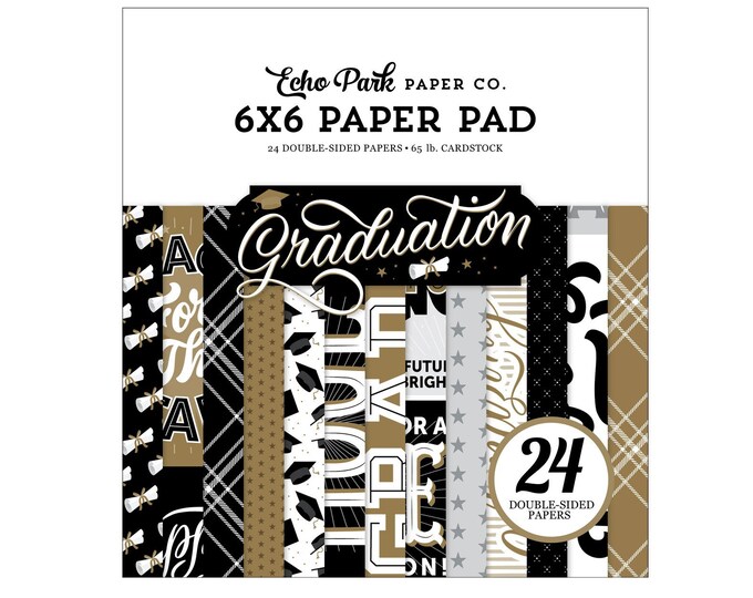 Echo Park Paper GRADUATION 6x6 Scrapbook Cardstock Paper Pad - Etsy