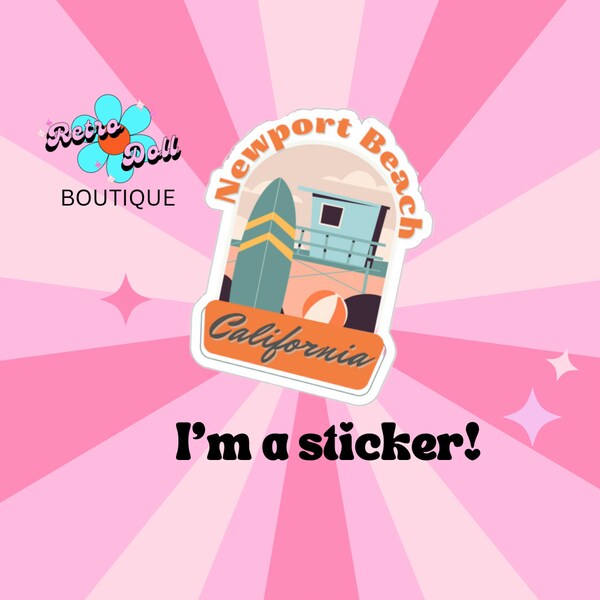 Orange County Sticker - Etsy