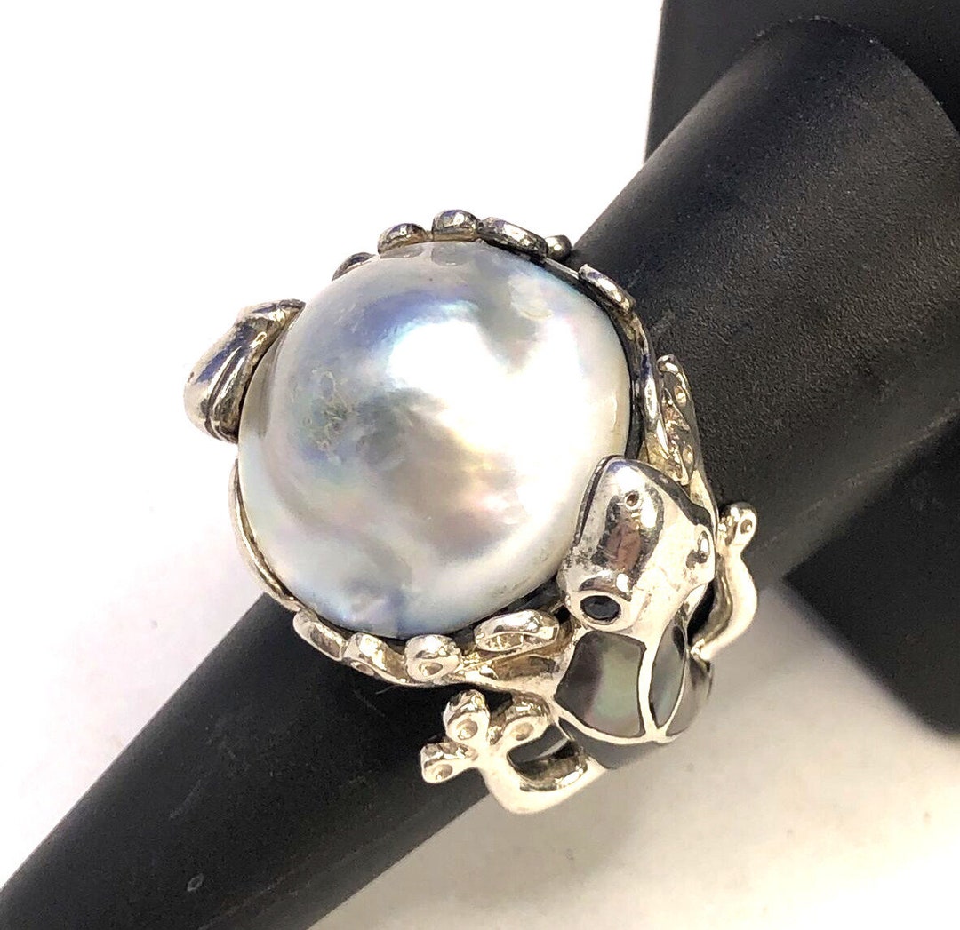 Designer GSJ 925 Sterling Silver Mother of Pearl Black Onyx - Etsy