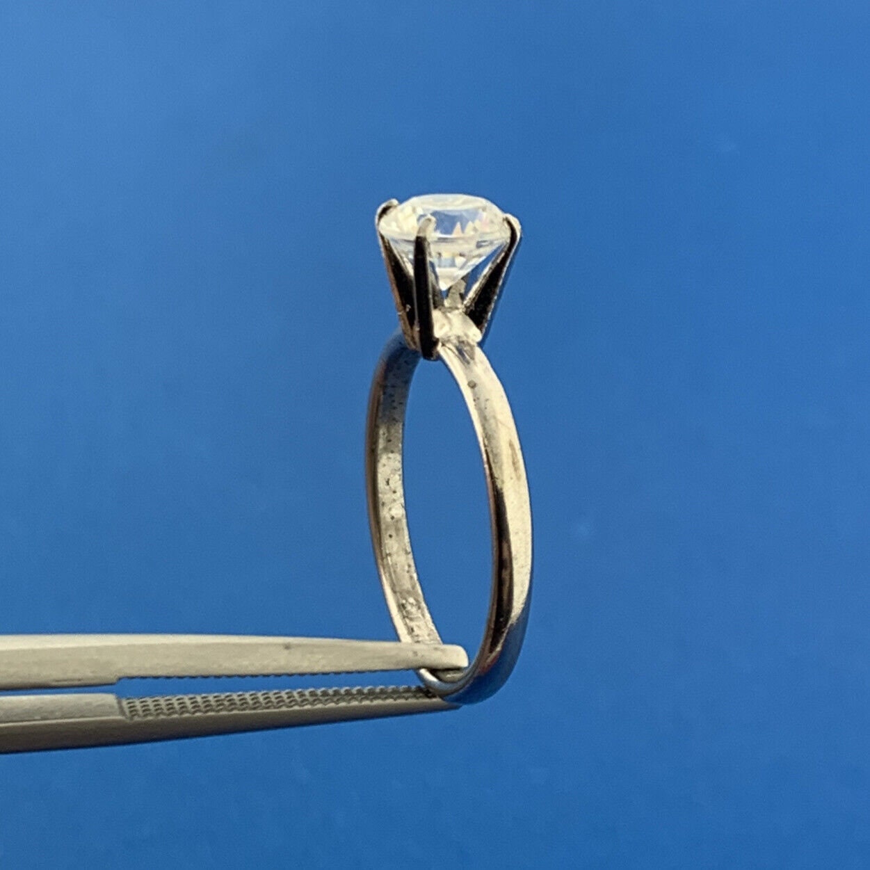 Designer LIND Sterling Silver White Amethyst Solitaire February ...