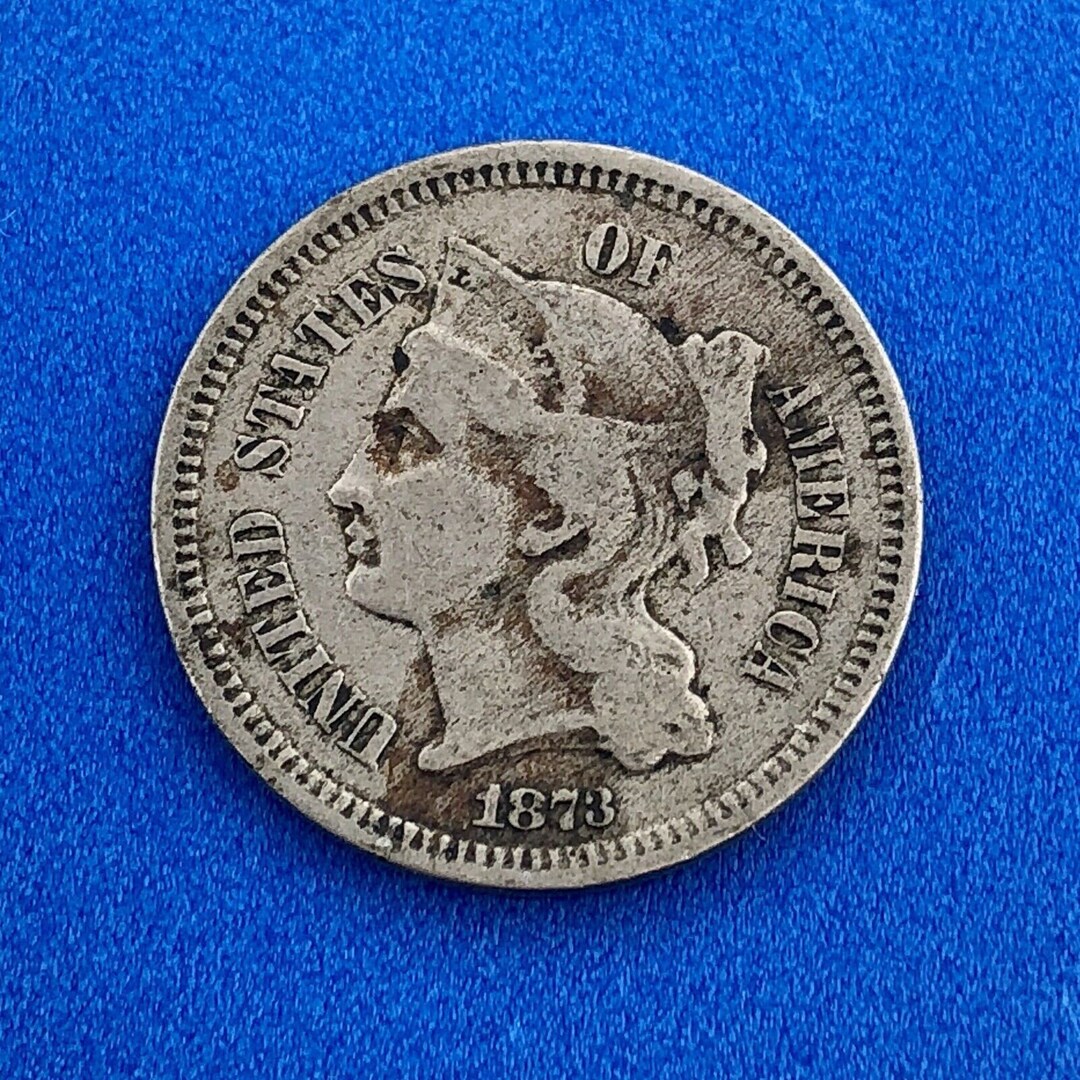 1873 P Nickel Three Cent Piece 3c Better Key Philadelphia Coin - Etsy
