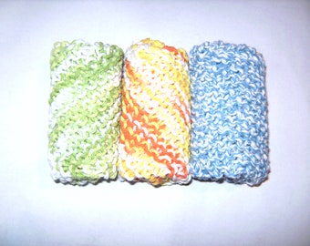 Knit dishcloths | Etsy