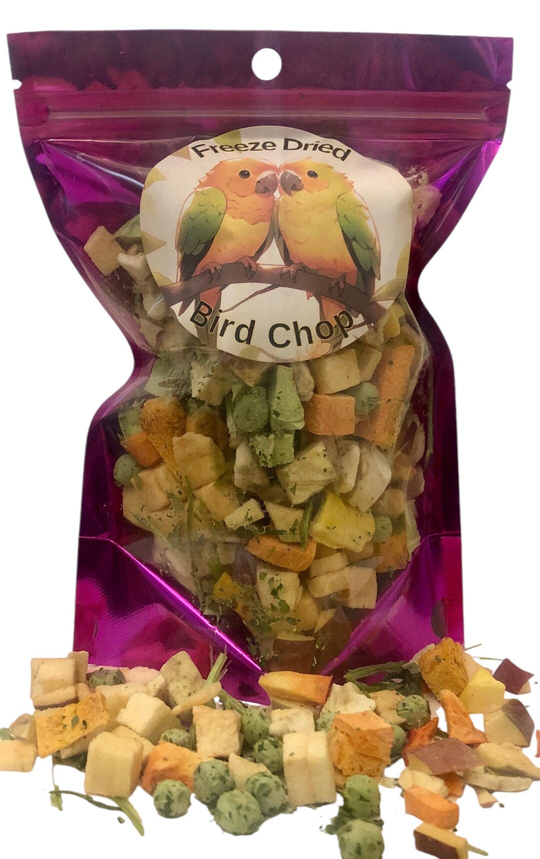 Freeze Dried Parrot Food, Bird Chop, Raw, Seasonal Vegetables, Fruit ...