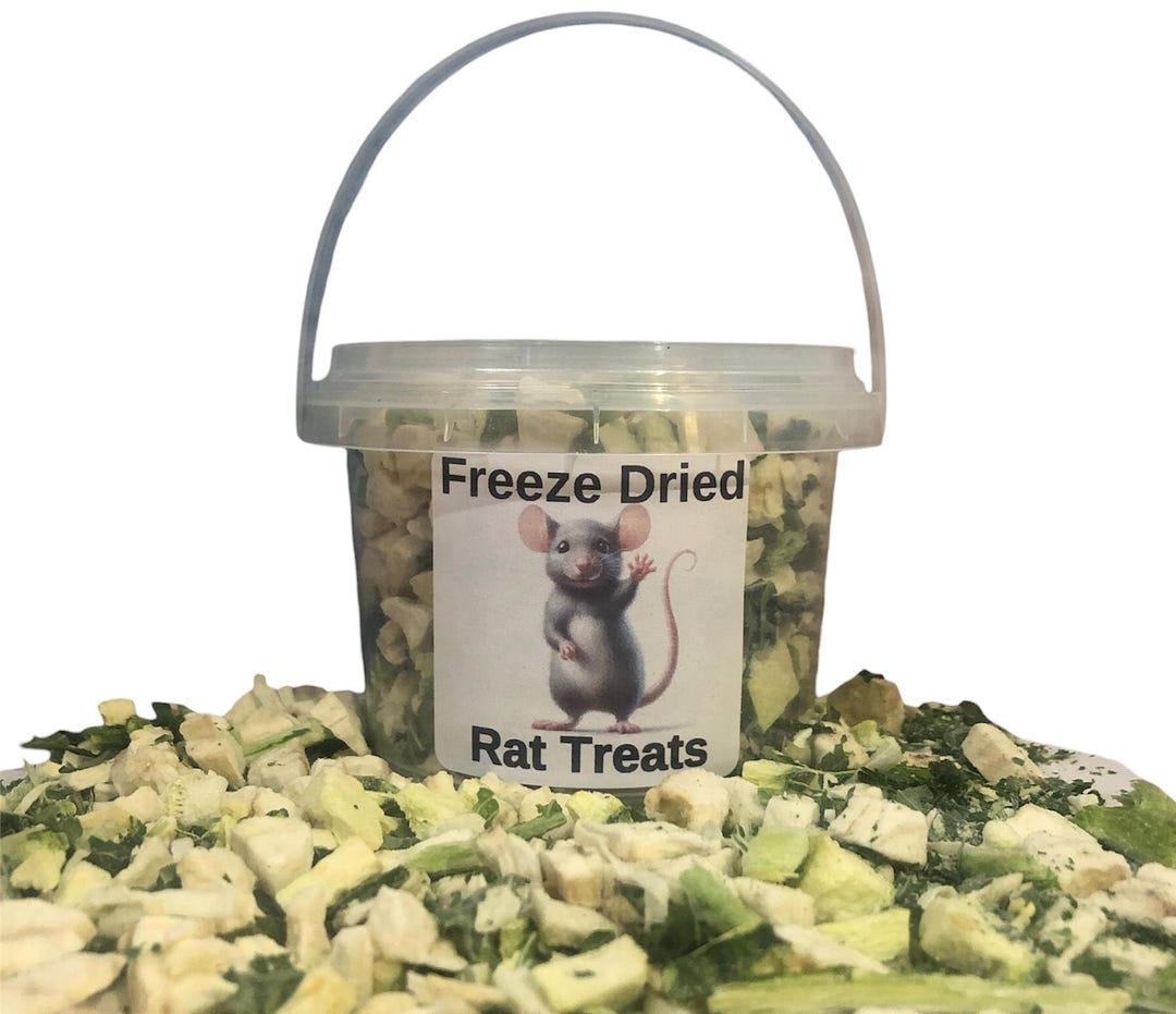 Freeze Dried Rat Treats: Tropical Greens Crunch, Vegan Small Pet Food ...