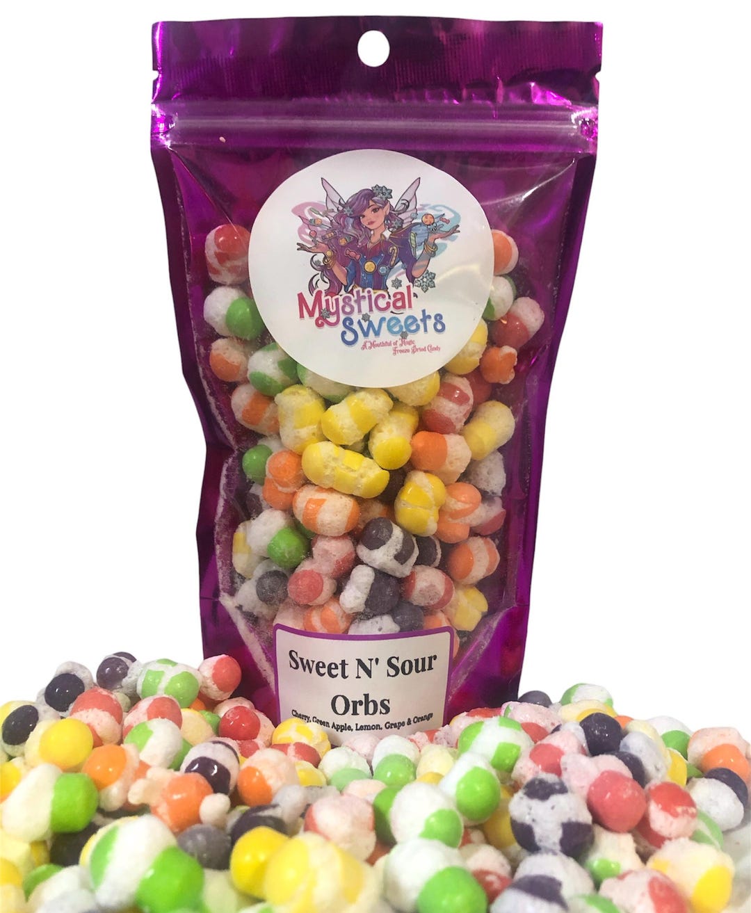 Freeze Dried Sweet Fruit Candy, Tart Sour Mini Orb Candy Balls 4oz - Etsy