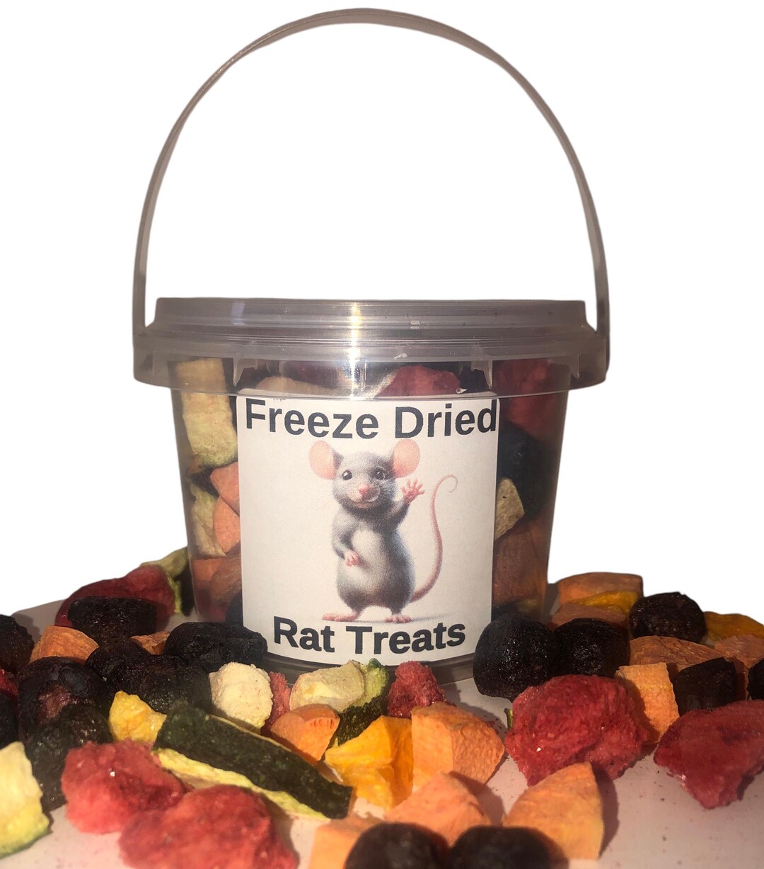 Freeze Dried Rat Treats, Fruit Vegetable Mix, Small Pet Foraging Food ...