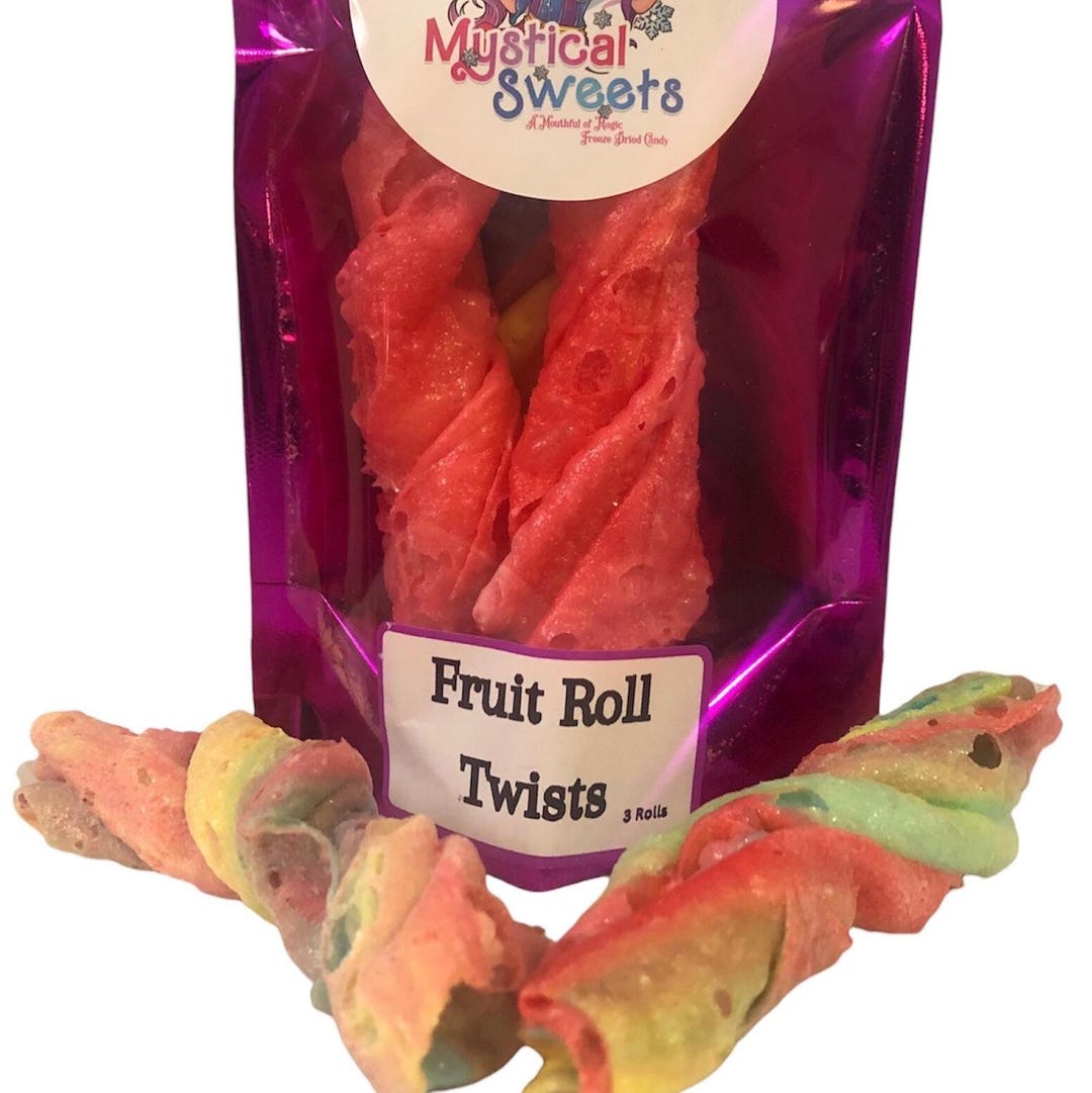 Freeze Dried Candy Fruit Chips, Fruity Crunchy Chip Rolls, Freeze Dry ...