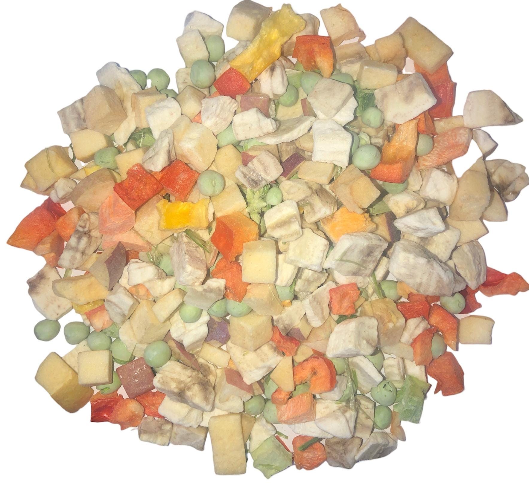Freeze Dried Rat Treats: Veggie Fiesta Crunch, Natural Small Pet Food ...