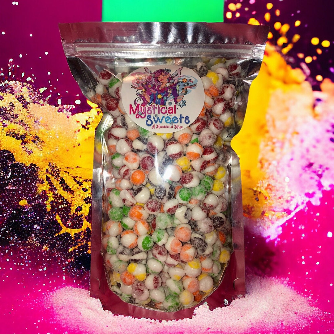 XL Sour Freeze Dried Candy Bag 1.5 Pack Full Sized, Sour Skittles Candy ...