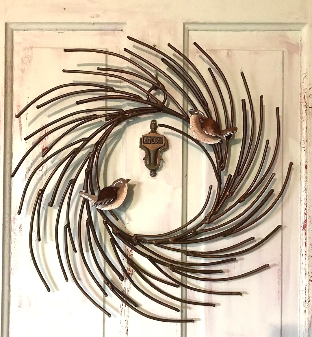 Metal Vines Wreath, Steel Ornament Wreath, Door Size Wreath - Etsy