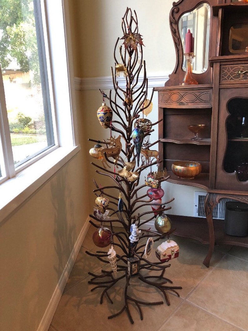 Metal Twig Tree Six Foot Tall Holiday Tree. | Etsy