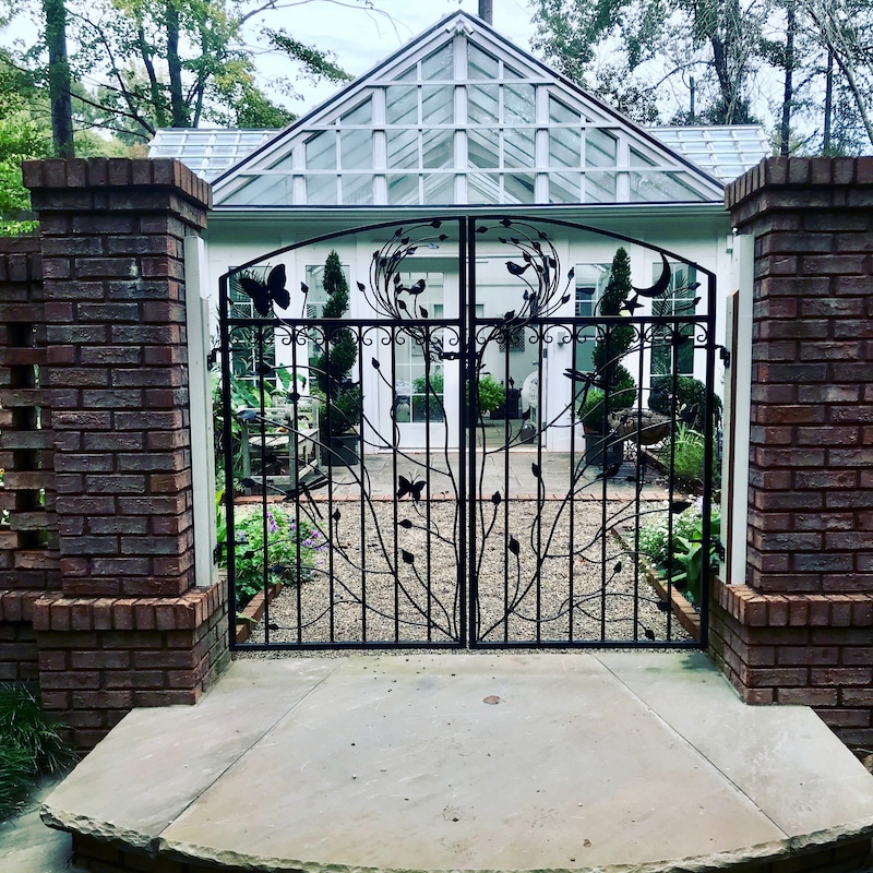 Iron Garden Gate - Etsy