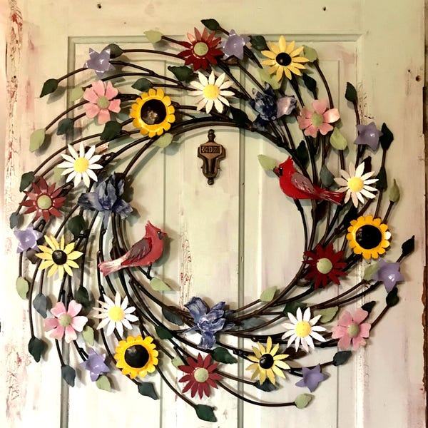 Metal Wreath - Etsy