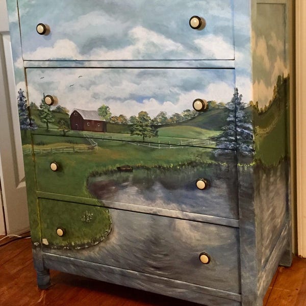 Hand Painted Furniture - Etsy