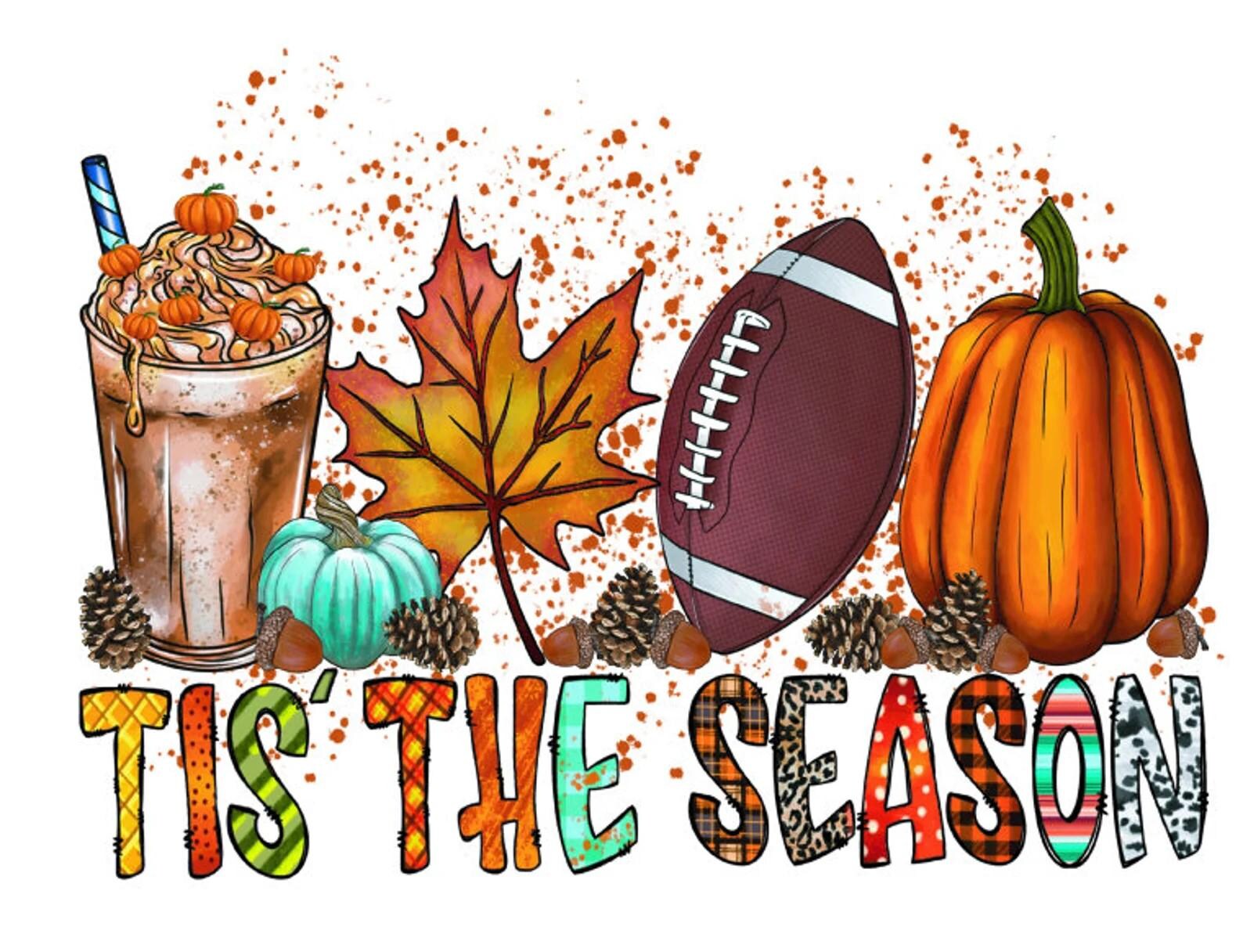 Fall DTF Heat Transfer | Pumpkins Plaids Leaves & Lattes | Ready to ...