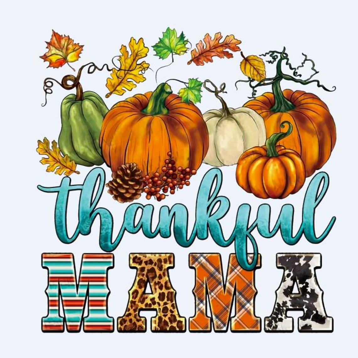 Fall DTF Heat Transfer | Pumpkins Plaids Leaves & Lattes | Ready to ...