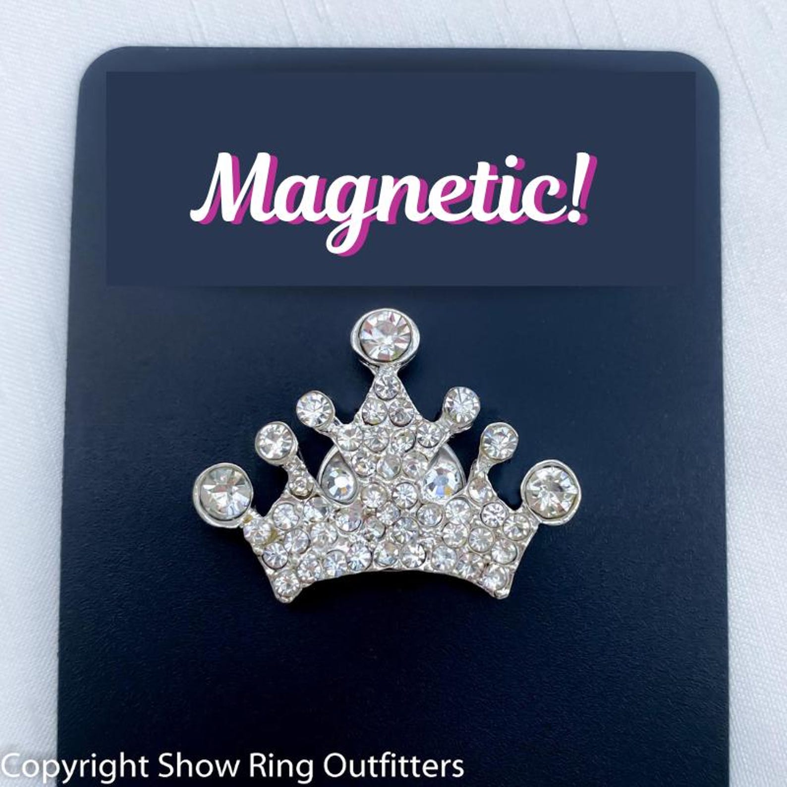 Crown Pageant Magnet, Magnetic Number Holder, Pageant Sash Magnet ...