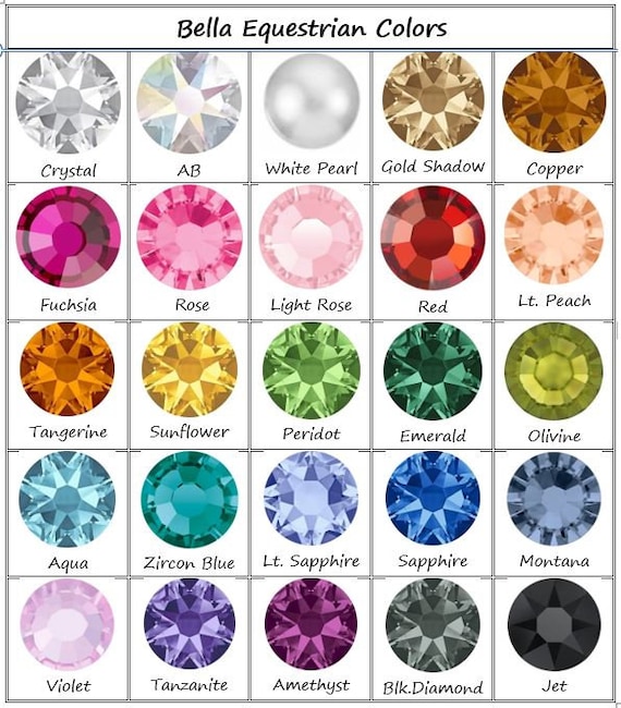 In-stock Crystal Color Sample Choose 3 from 25 Choices - Etsy