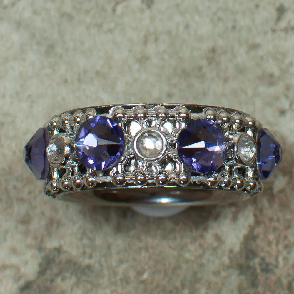 25 Colors Crystal Tie Ring Tie Accessory Saddleseat Saddle | Etsy