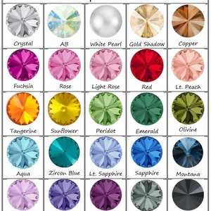 25 Colors Crystal Button Covers, Faux Cuff Links, Silver or Gold Finish ...
