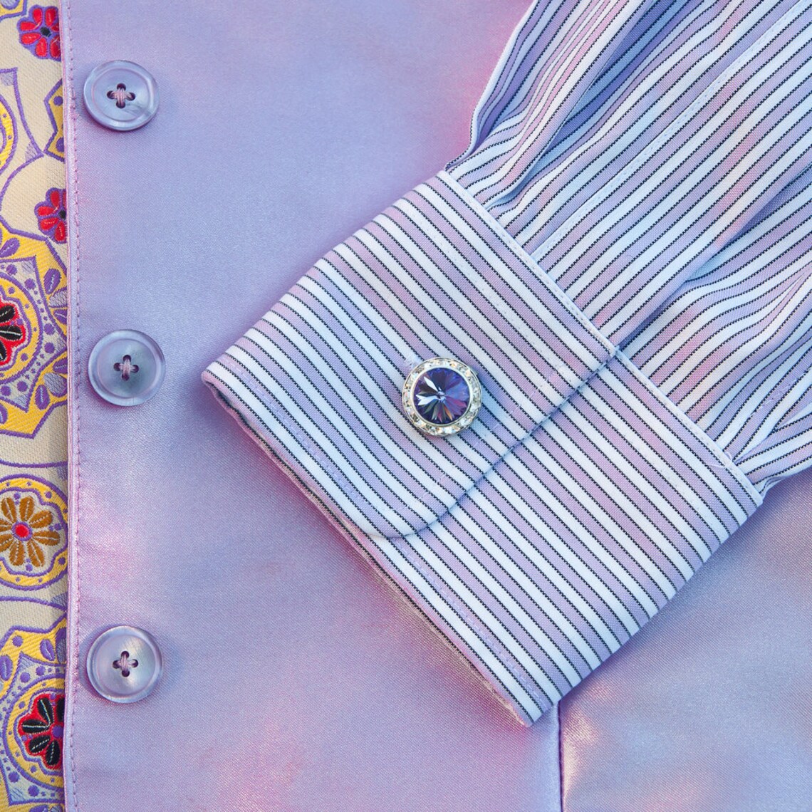 25 Colors Crystal Button Covers Faux Cuff Links Silver or - Etsy