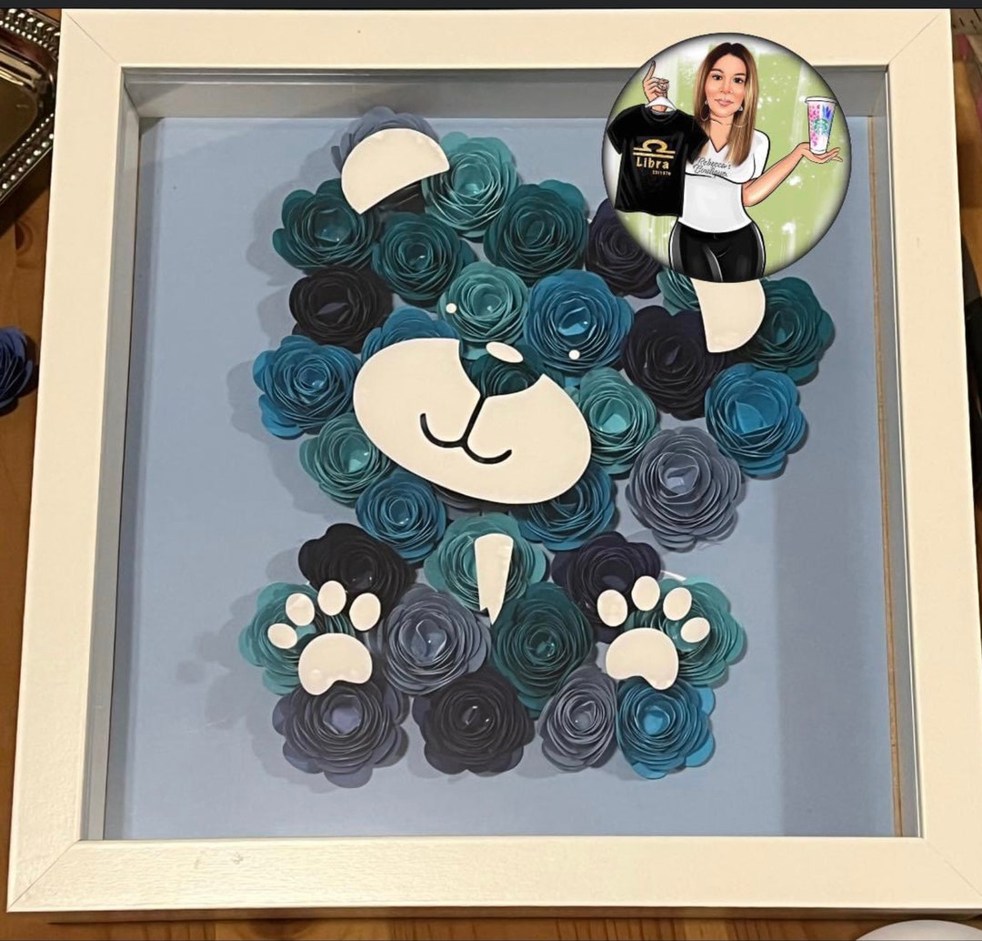 Teddy Bear Nursery Room Shadow Box - Etsy