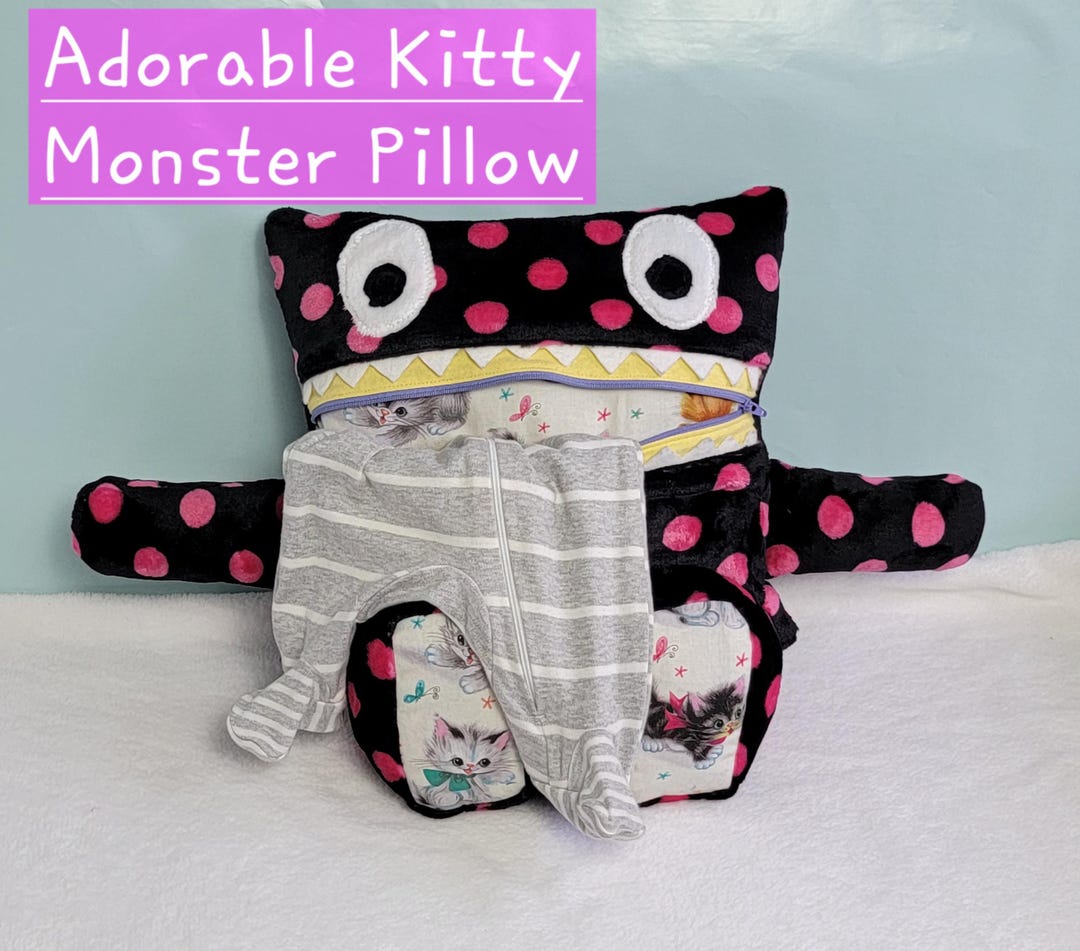 Pajama Pal Plushie for Sleep Training and Comfort Cute Kitty Themed ...