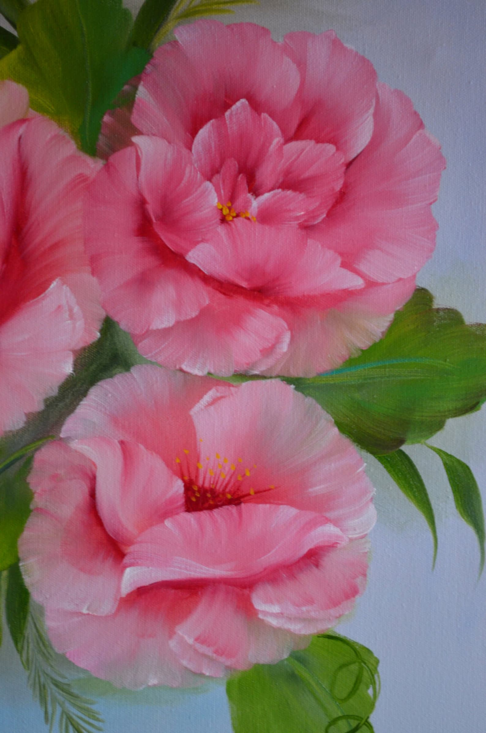 Bob Ross Inspired Flower Oil Painting Oil on Canvas Original - Etsy