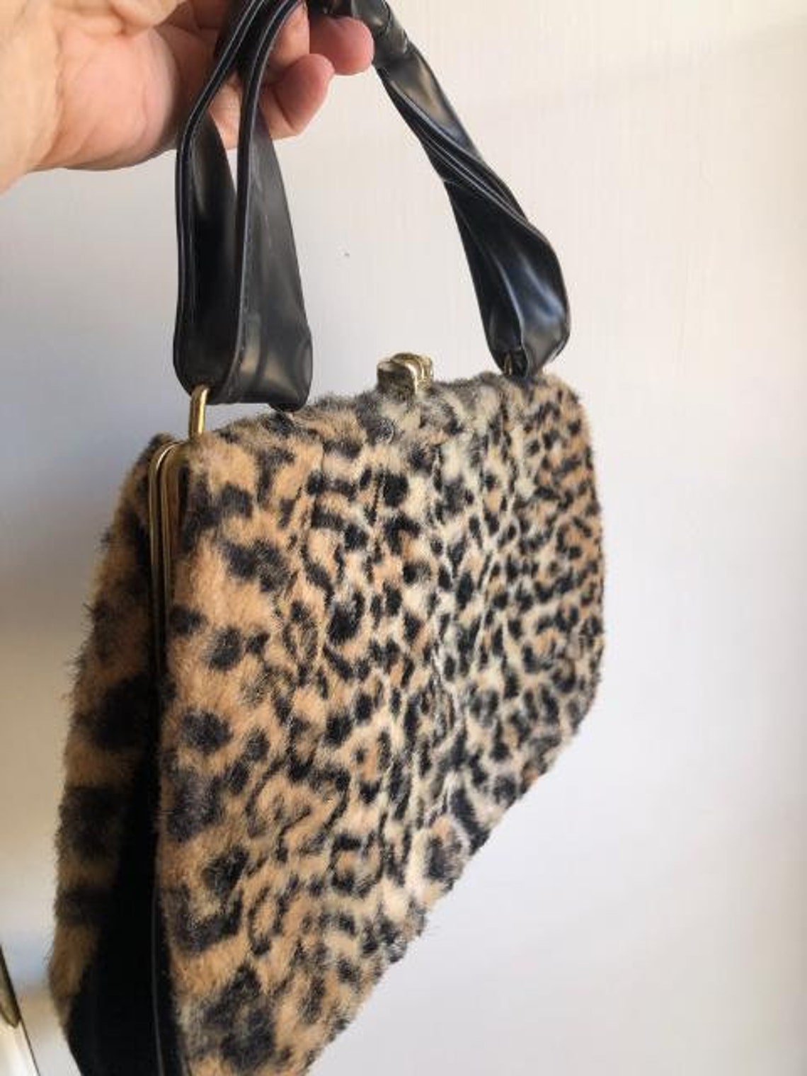 Vintage Glam Midcentury Modern Rockabilly Pinup Faux Fur Leopard, Tiger ...
