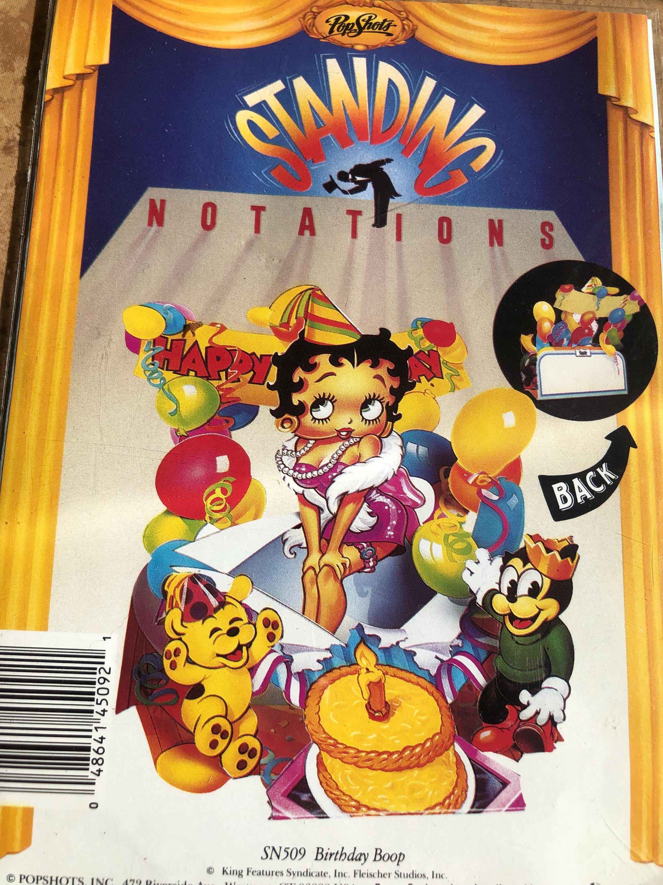 Vintage Betty Boop Pop-up Birthday Card, 1980s, Bimbo, Pudgy, Cartoon, Character - Etsy