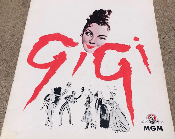 Gigi Production 1960's Vintage Movie Program, Leslie Caron, Musical ...