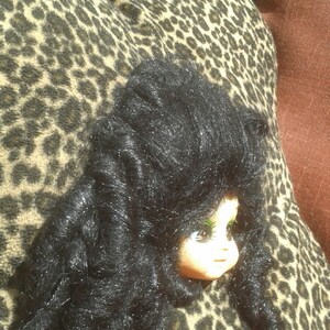 Handmade Gothic Pillow Altered Doll Art Leopard, Cheetah Vintage ...
