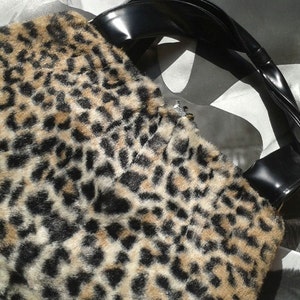 Vintage Glam Midcentury Modern Rockabilly Pinup Faux Fur Leopard, Tiger ...