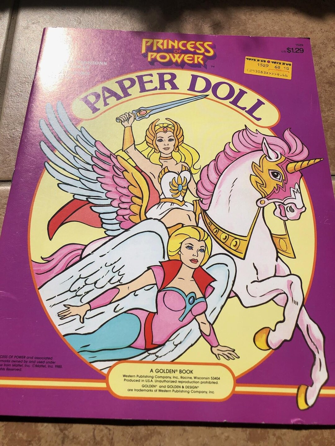 True Vintage 1980's She Ra Princess of Power Paper Dolls, Uncut, NOS ...