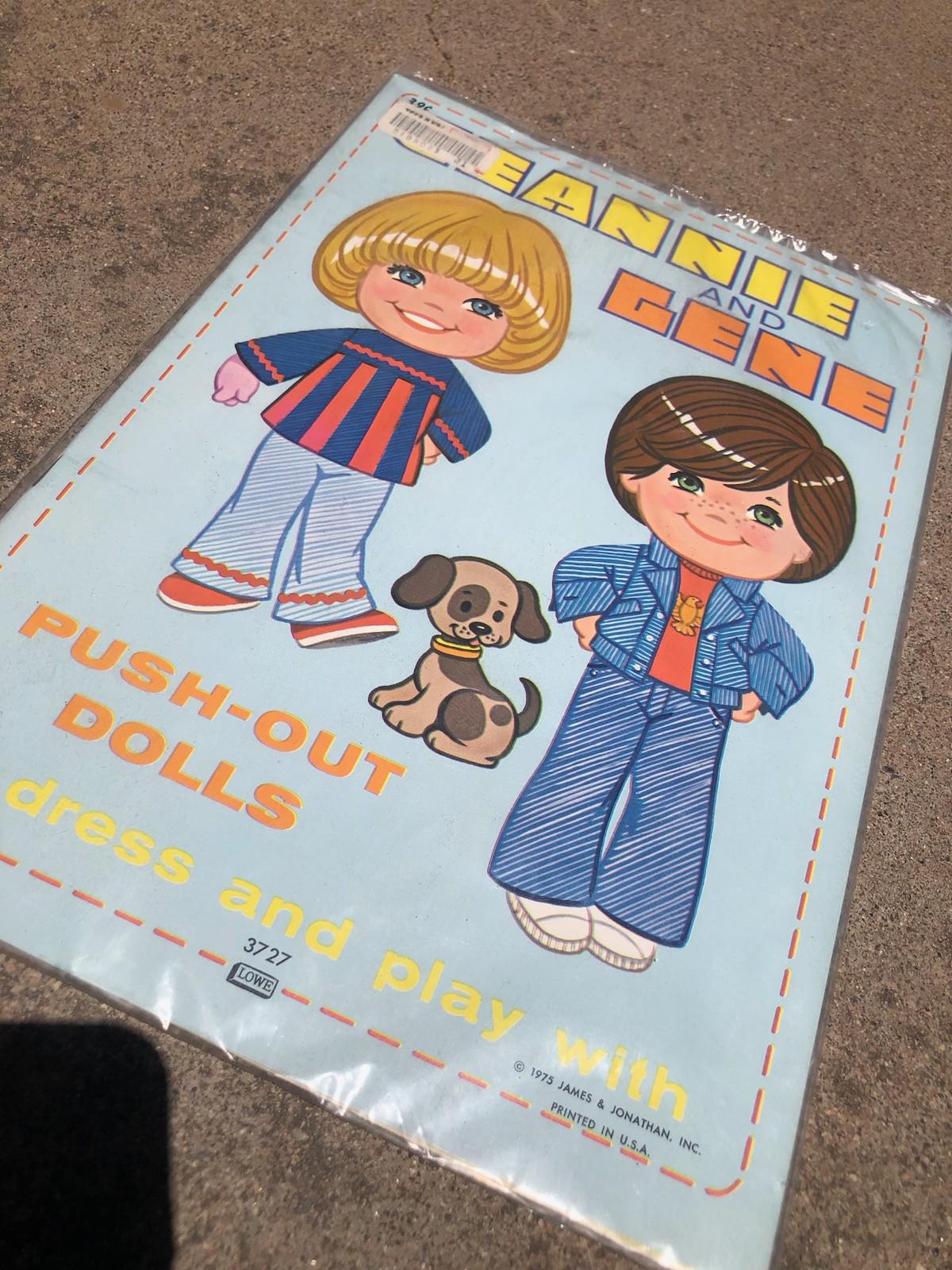 Jeannie and Gene Vintage Paper Dolls, Uncut, Tab, Push-out, 1970's ...