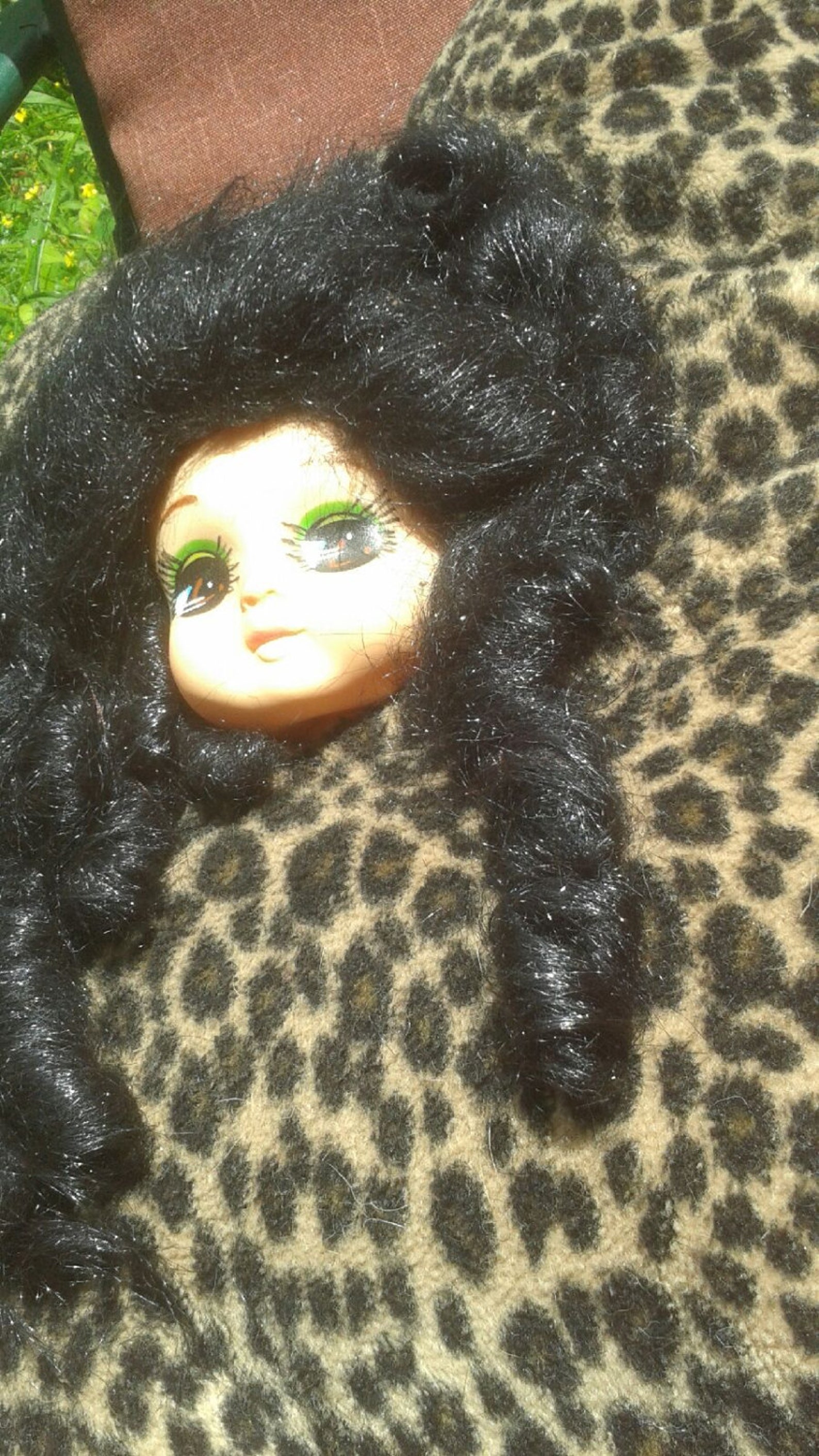 Handmade Gothic Pillow Altered Doll Art Leopard, Cheetah Vintage ...