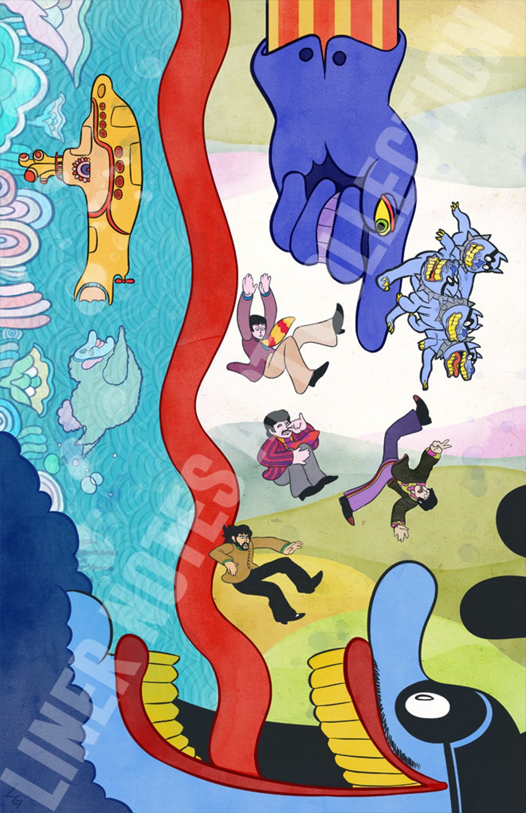 Pepperland 11x17 Print - Etsy