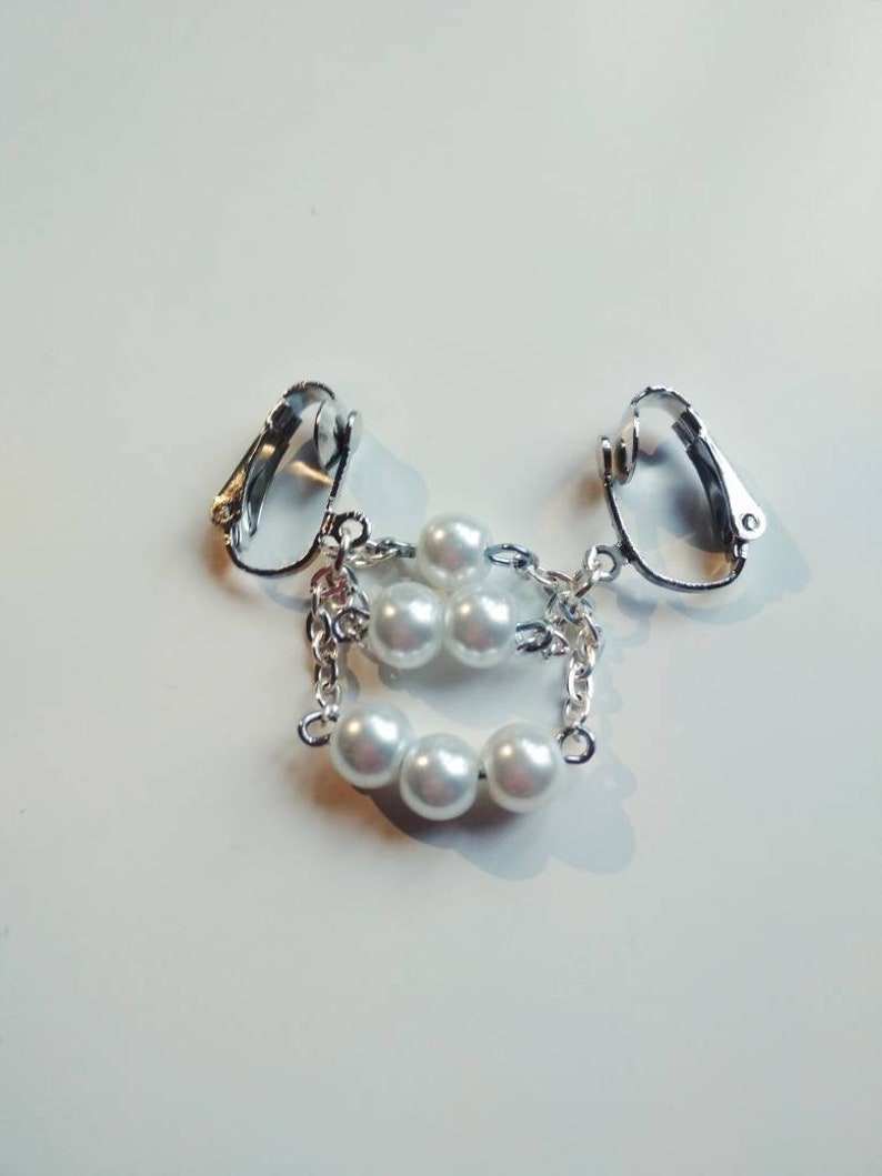 Clitoral Jewelry Goddess Vaginal Labia Clip Pearl Lingerie Etsy